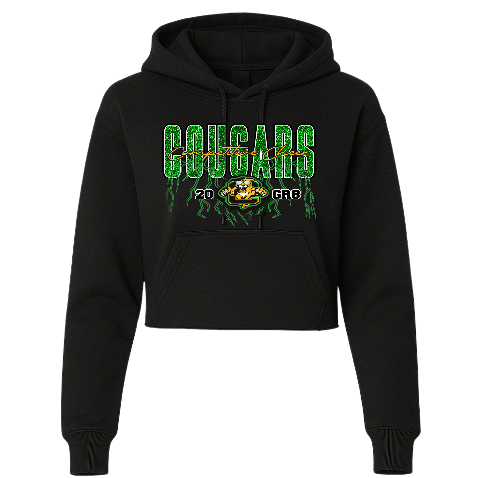 Cougars 20GR8 Electric Cropped Hoodies – Campus Colors Apparel